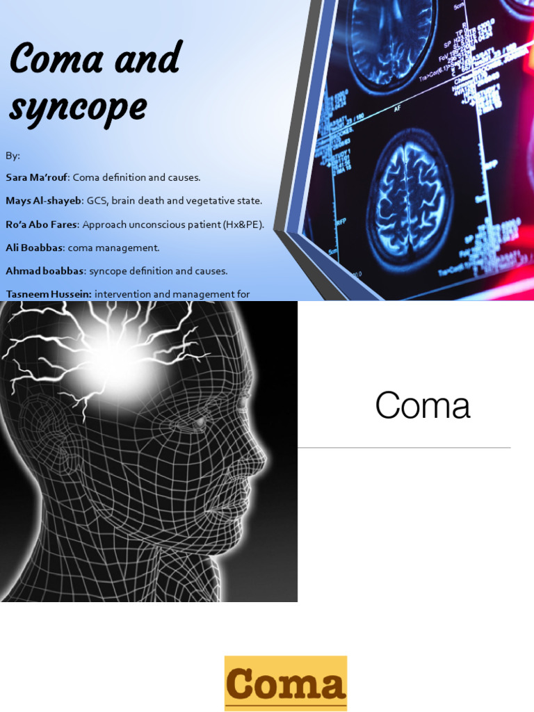 Coma and Syncope | PDF | Coma | Clinical Medicine
