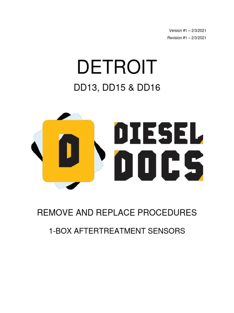 DETROIT ATS:DPF SENSOR LOCATIONS | PDF | Engines | Engineering