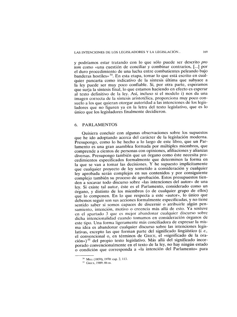 Lectura 1 - Waldron, Derecho y Desacuerdos (169-174) | PDF