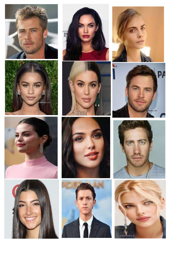 Caras Famosos Tarea Artes | PDF