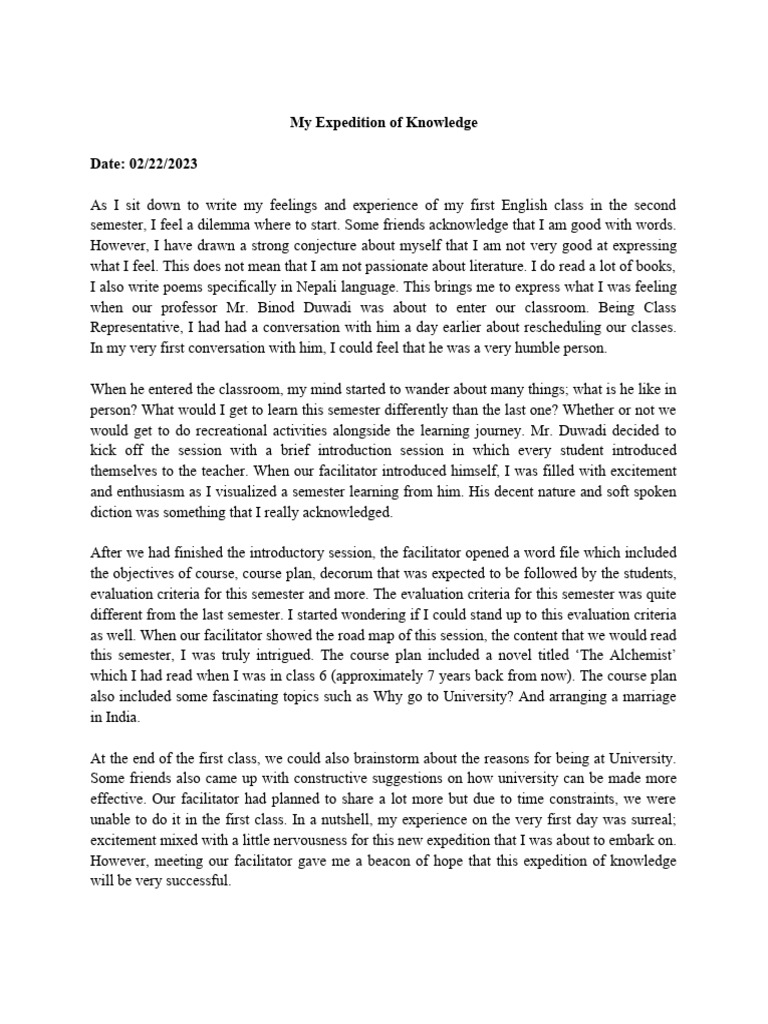 Expedition of Knowledge | PDF | Cognitive Science | Behavior Modification