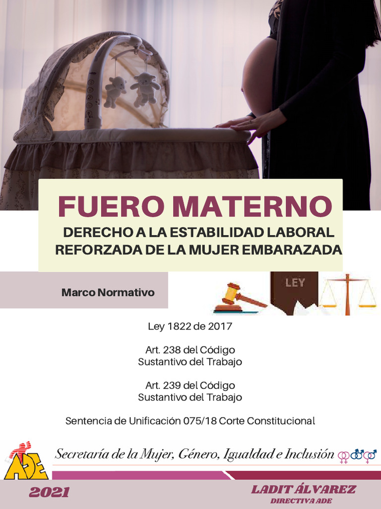 Fuero Materno Licencias y Lactancia | PDF | Amamantamiento | El embarazo