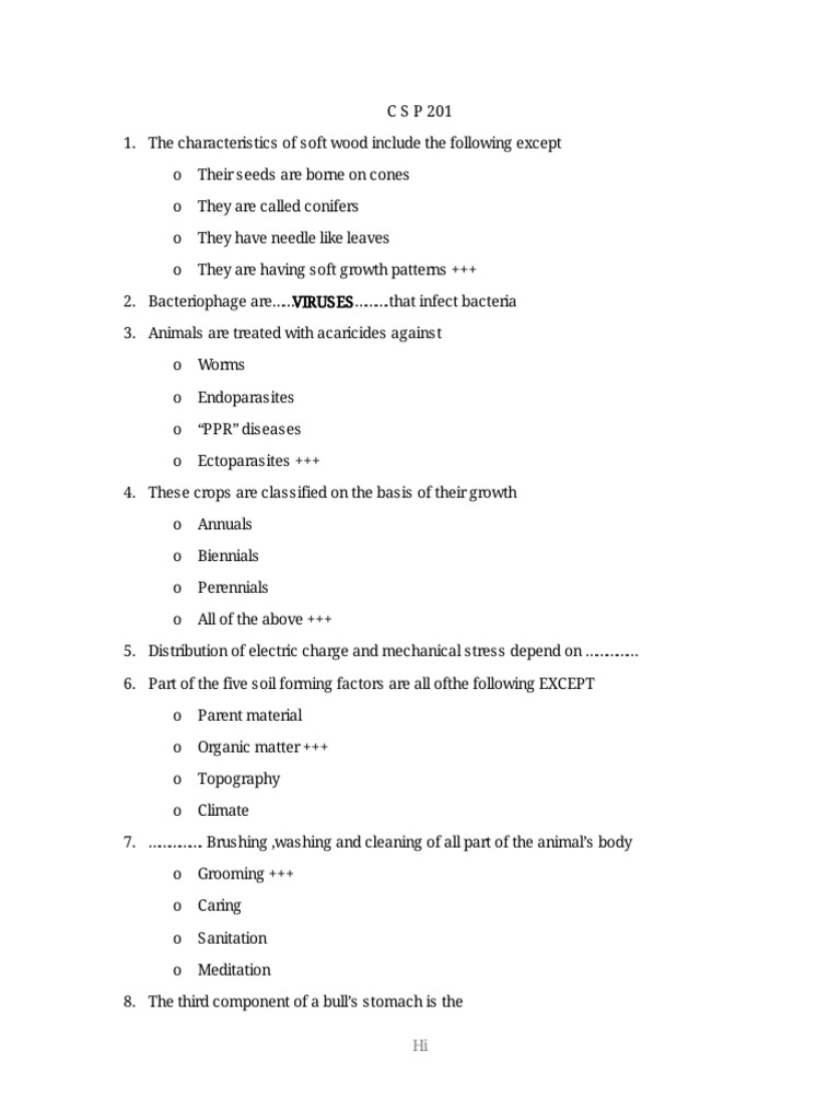 CSP 201 +++ | PDF