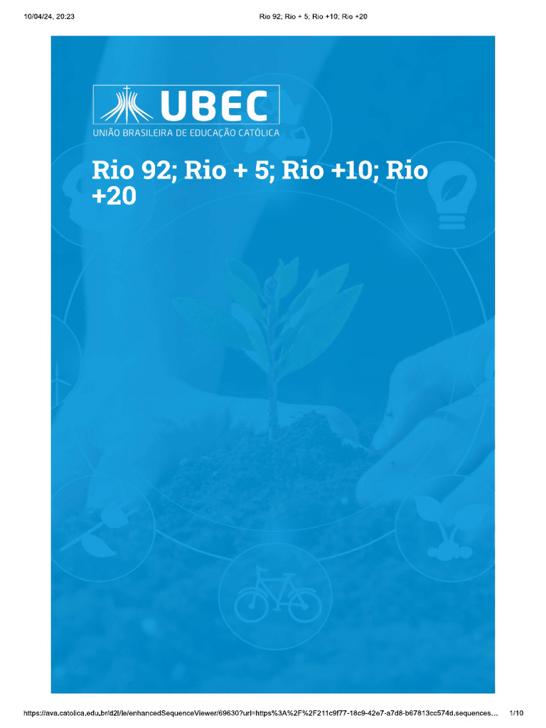 10 Rio92 Rio+5 Rio+10 Rio+20 | PDF