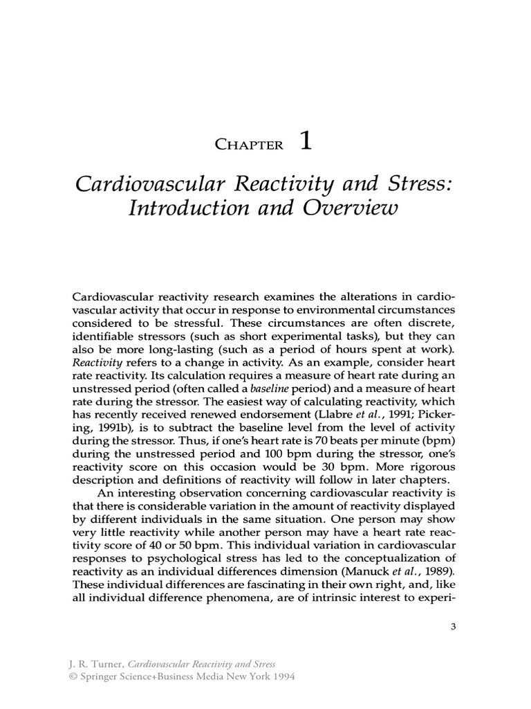 Turner 1994 | PDF | Stress (Biology) | Psychology