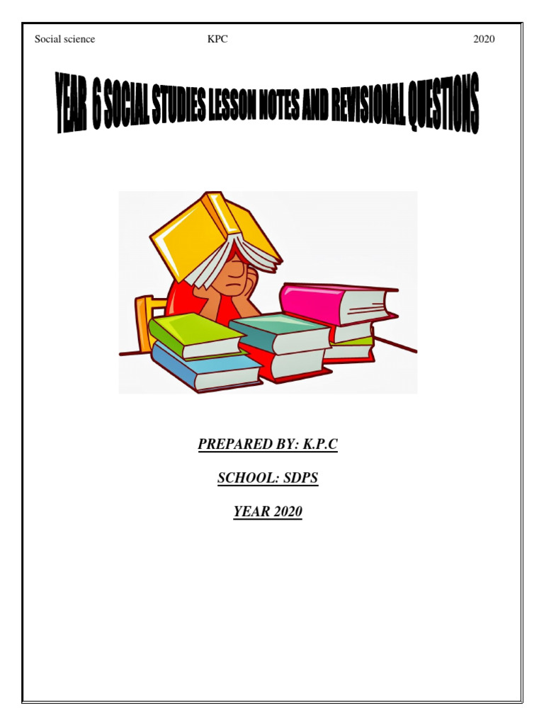 Year 6 Social Science Lesson Notes | PDF | Fiji | Employment