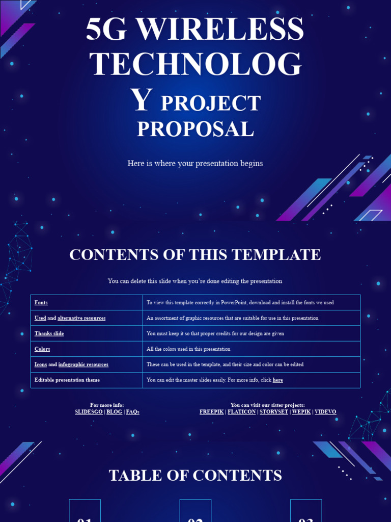 5G Wireless Technology Project Proposal by Slidesgo | PDF | Expense | Customer Relationship ...