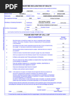 Maritime Declaration of Health | PDF | Sea Captain | Health Care