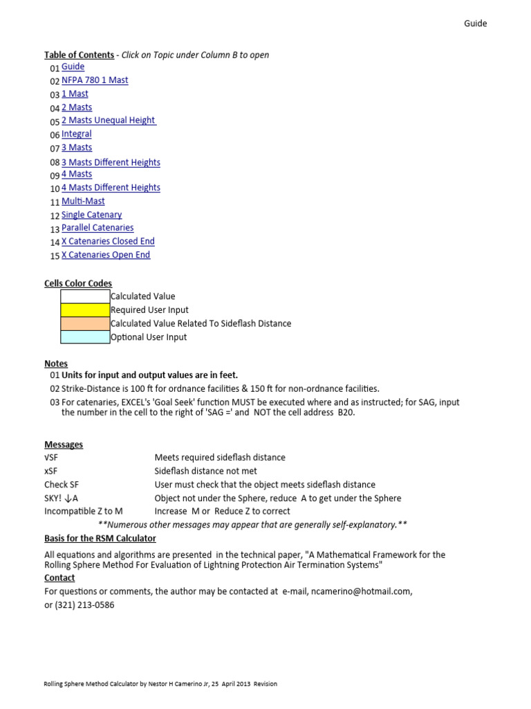 RSM Calculator 28 Feb 2015 | PDF | Microsoft Excel | Geometry