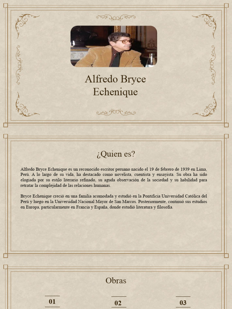 Alfredo Bryce Echenique: Obras y Estilo | PDF