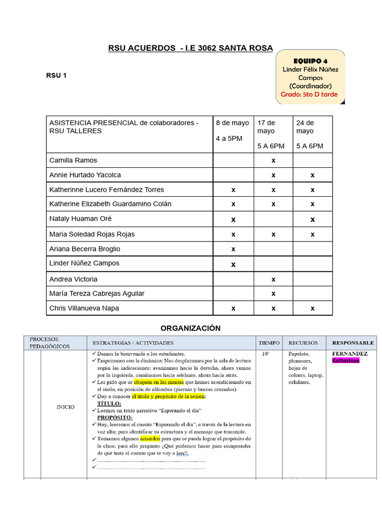 Rsu - Equipo 4 | PDF