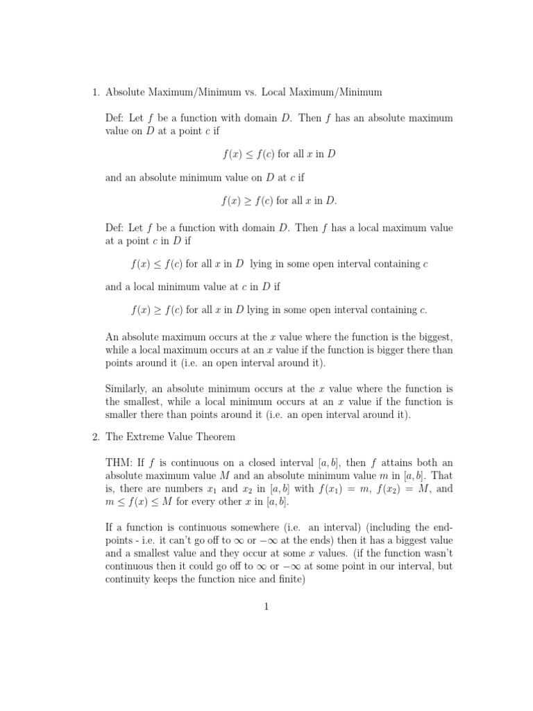 PieceWise Functions and Extremas | Download Free PDF | Derivative | Mathematical Logic