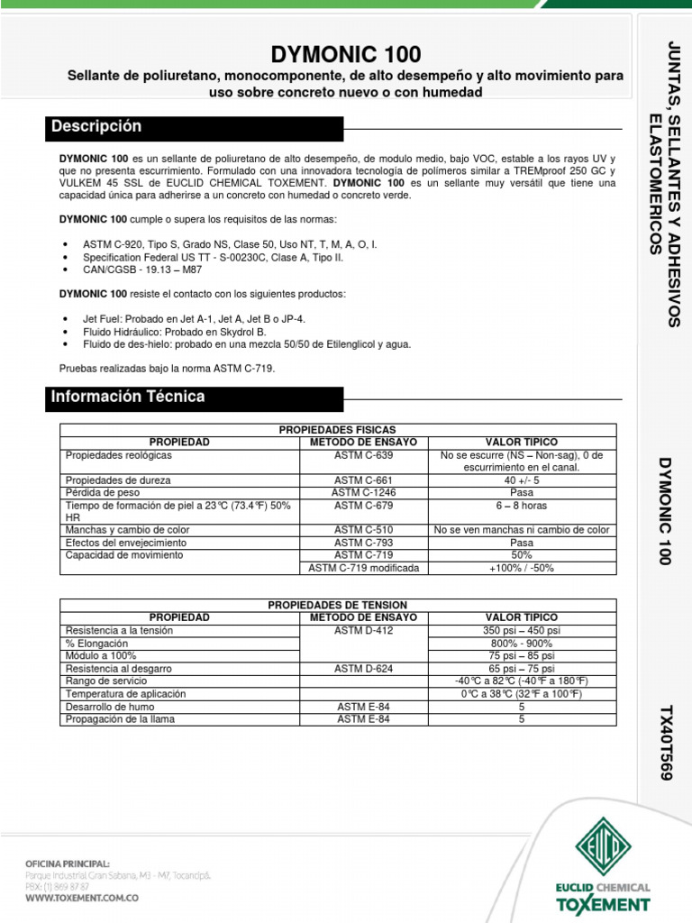 Dymonic 100 | PDF | Materiales