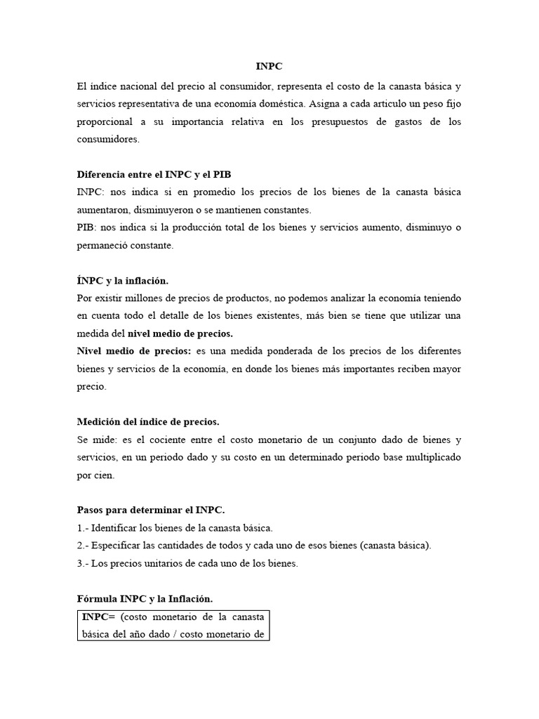 Clase Inpc 2024 | PDF