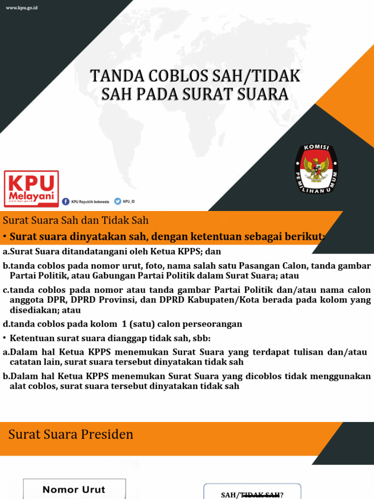 Tanda Coblos Surat Suara Sah Dan Tidak Sah-1 | PDF