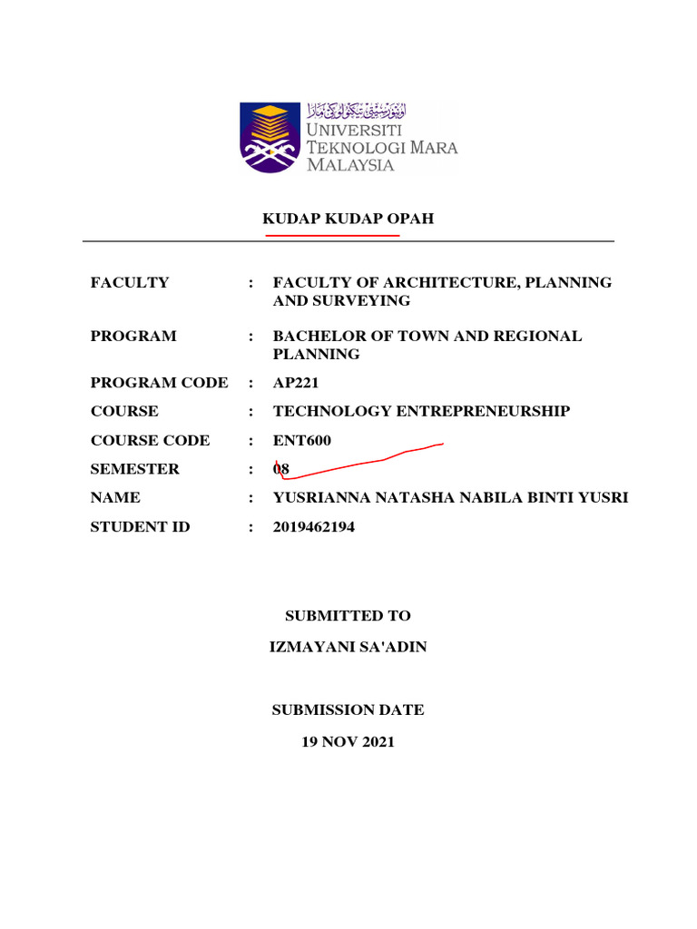 Kudap Kudap Opah Case Study Overview | PDF | Swot Analysis ...
