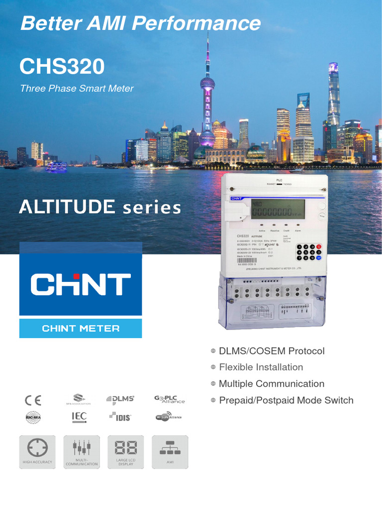 CHS320 Three Phase Smart Meter v1.0 (With Keypad) | PDF | Electrical ...