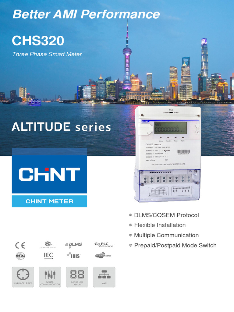 CHS320 Three Phase Smart Meter v1.0(Without keypad) | PDF | Electricity | Electrical Engineering