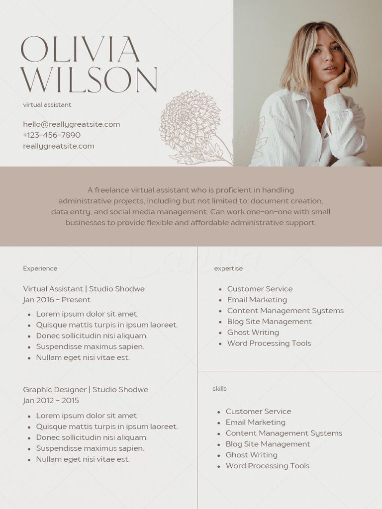 Blue Light Blue Color Blocks Flight Attendant CV | PDF