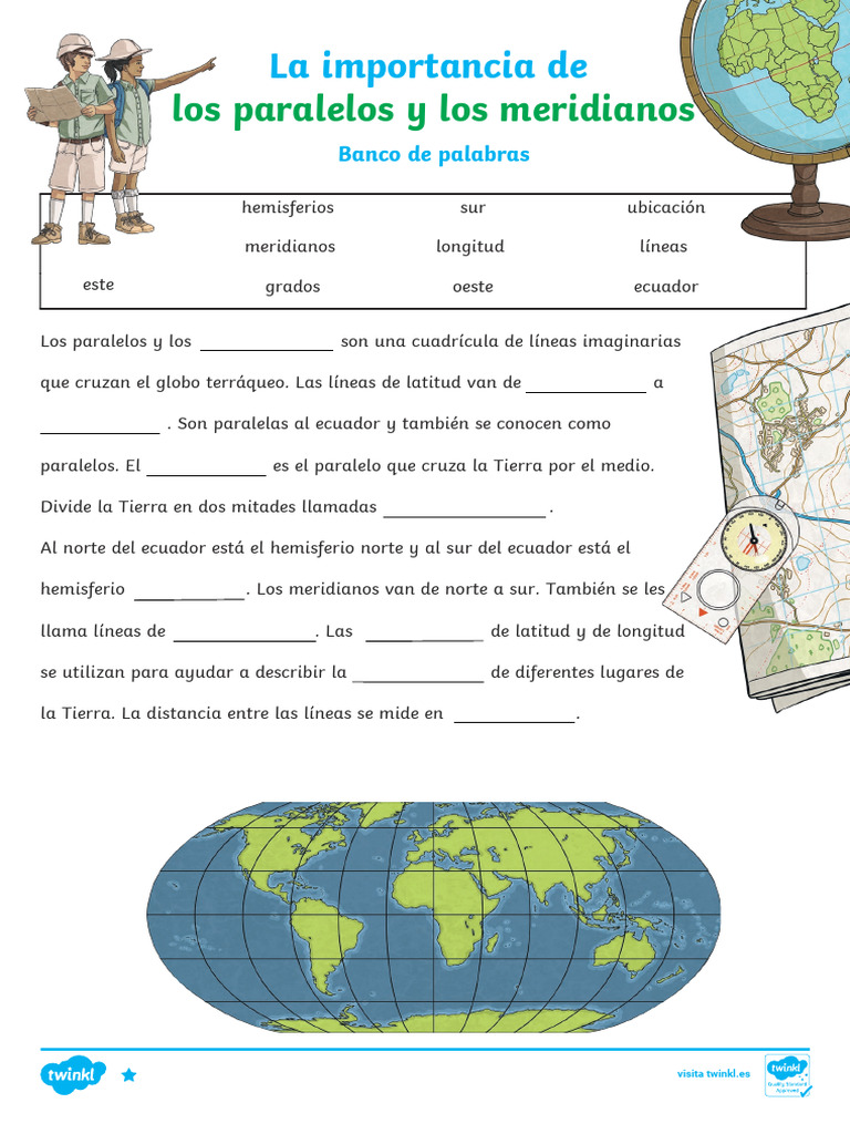 Ficha de Actividad Por Nivele La Importancia de Los Paralelos y Los ...