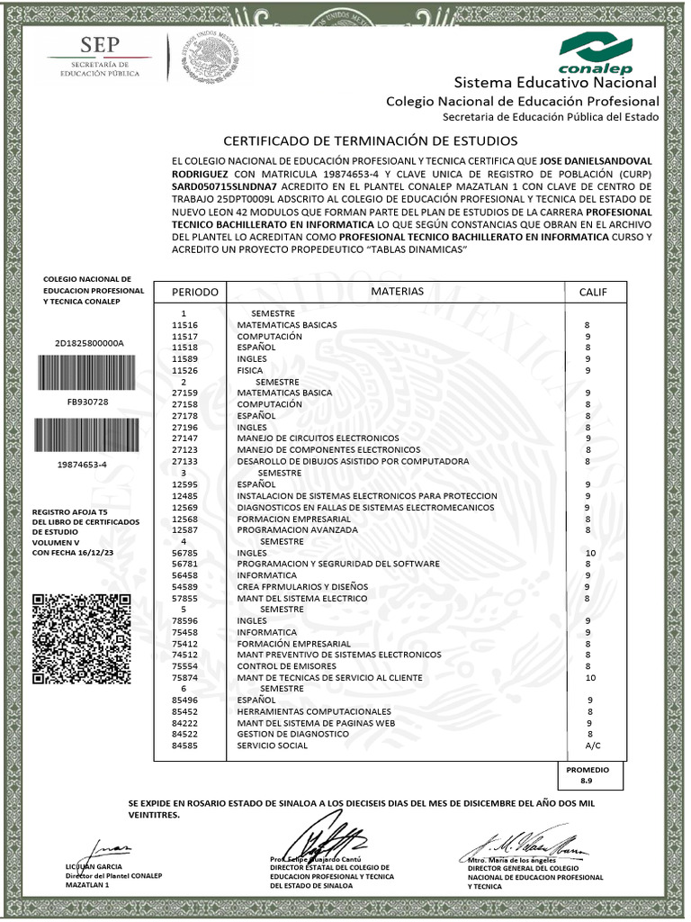 Conalep Original Informatica | PDF | Informática | Ingeniería