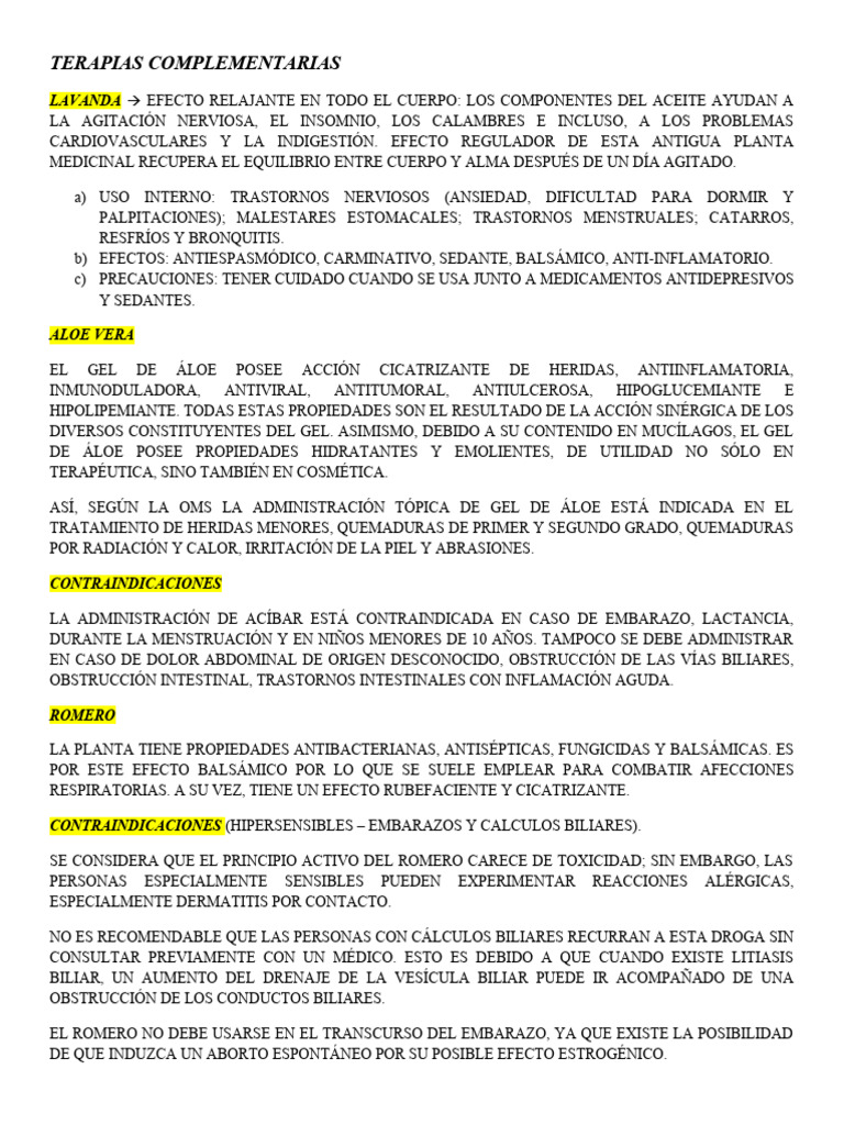 Terapias Complementarias | PDF | Alergia | Amamantamiento