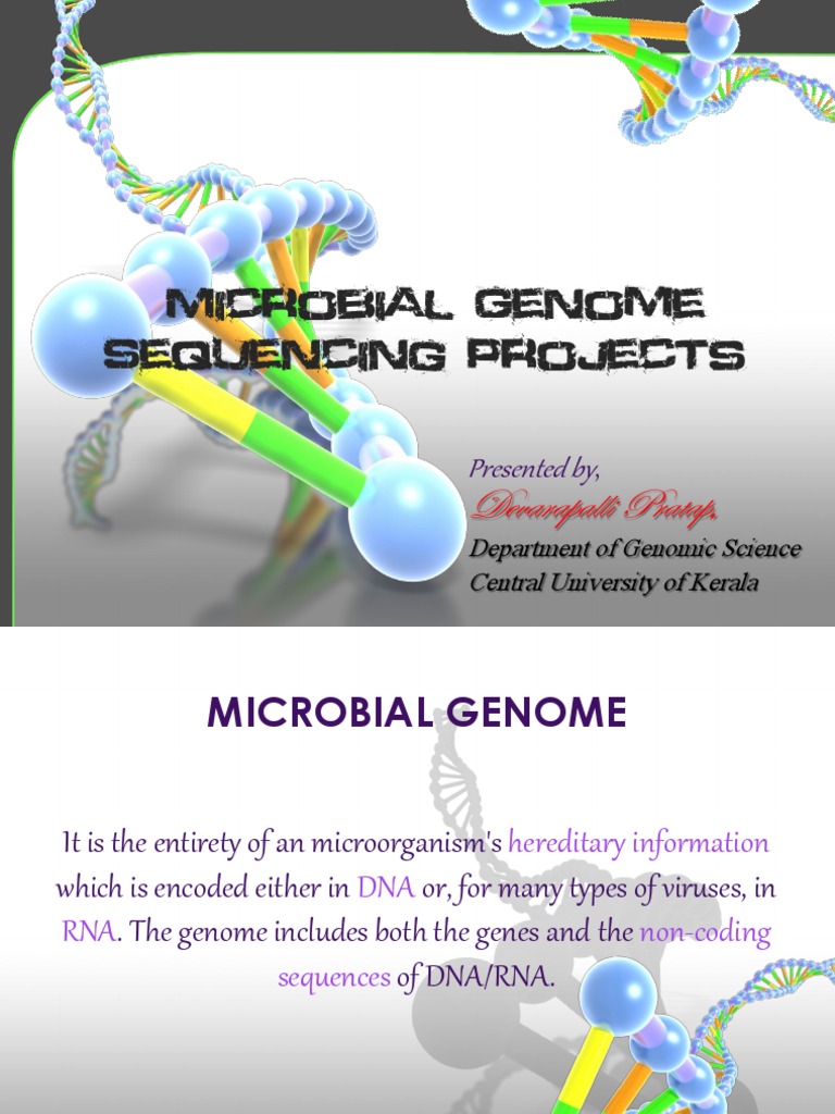 Microbial Genome Sequencing Projects | PDF | Dna Sequencing | Genome