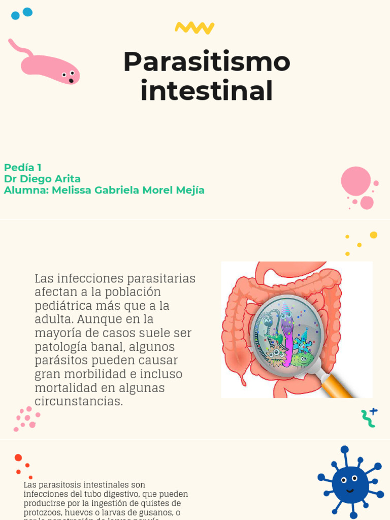 Parasitismo Intestinal | PDF | Diarrea | Heces