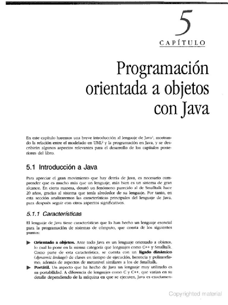 Bloque 2.- Lectura 1 Programación orientada a objetos | PDF