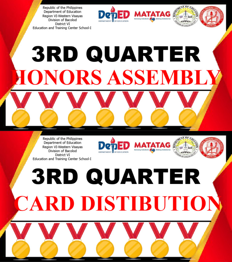 3rd Quarter Honors Assembly Details | PDF