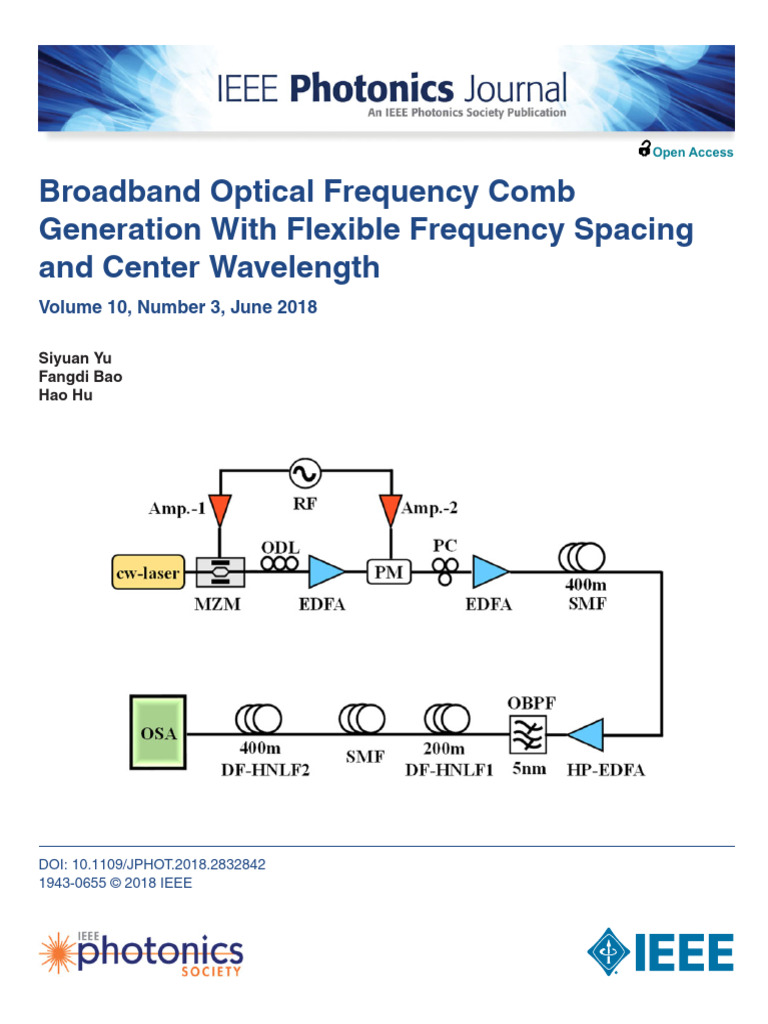 Broadband Optical Frequency Comb Generation With Flexible Frequency ...