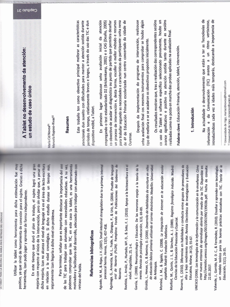 2018-Tablet para Mejorar La Atencion - Cid - Raposo | PDF