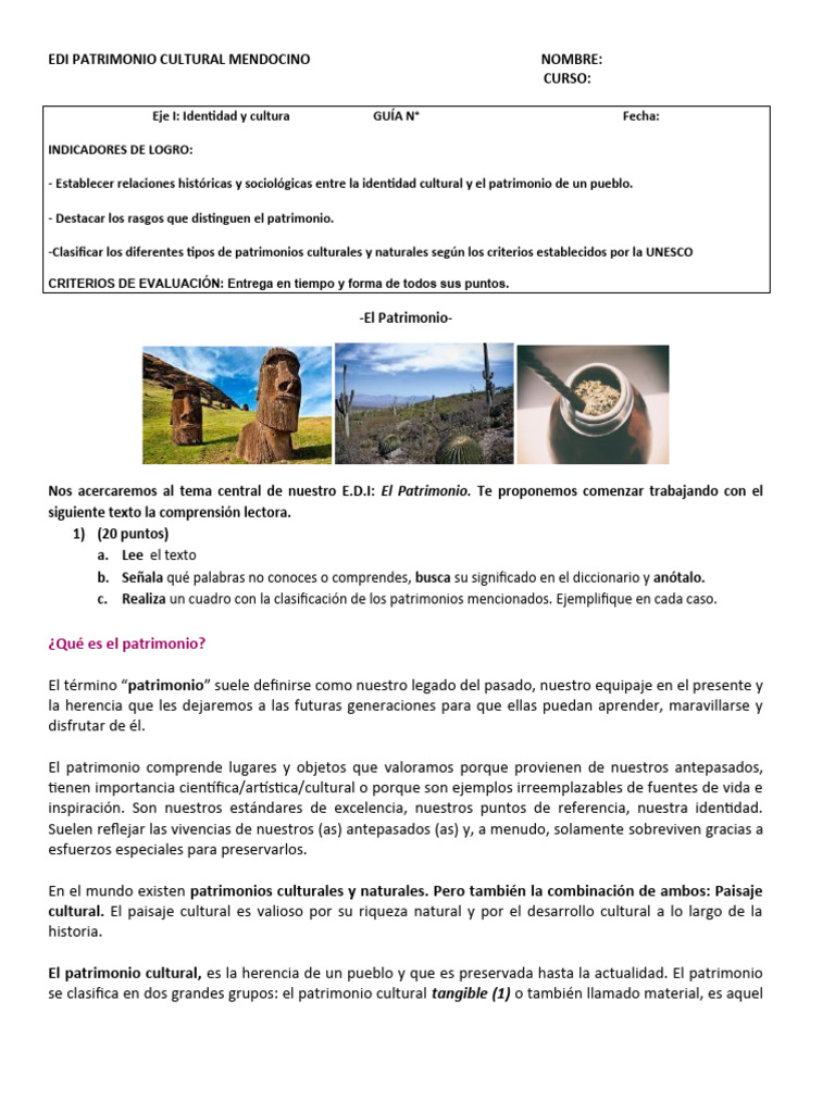 Guía2 ElPatrimonio | PDF | Patrimonio cultural | Patrimonio de la Humanidad