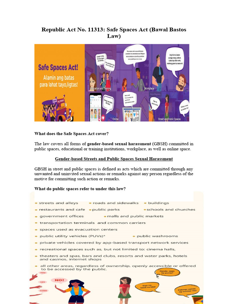 SPACE ACT | PDF | Sexual Harassment | Harassment