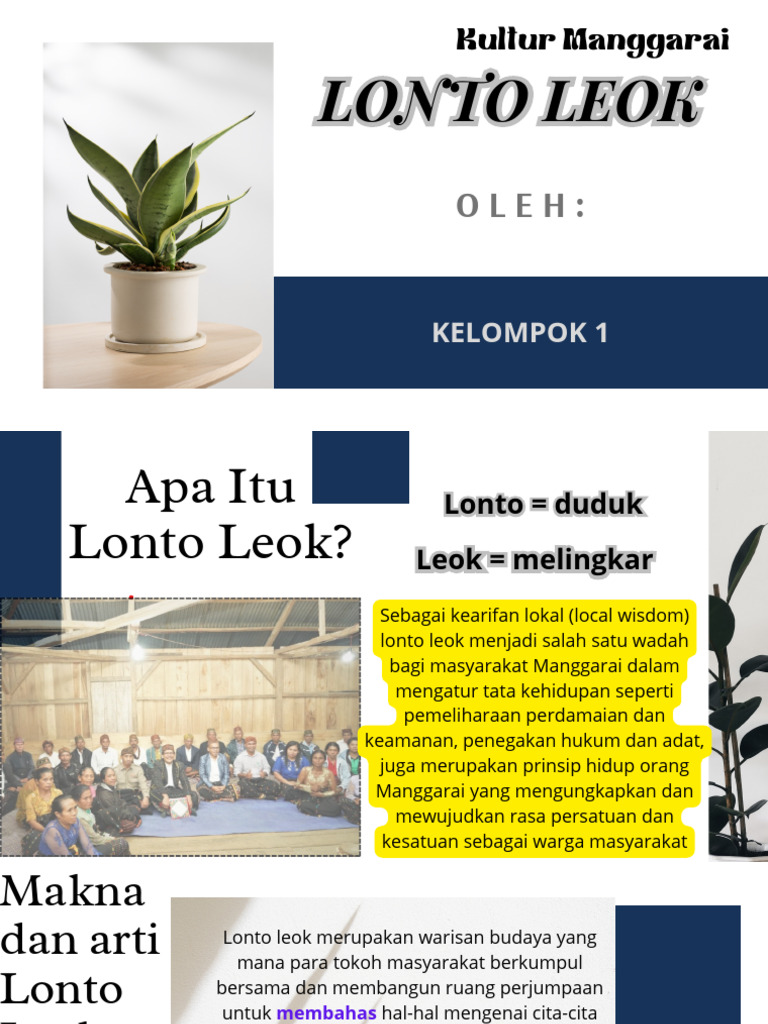Makna Lonto Leok dalam Budaya Manggarai | PDF