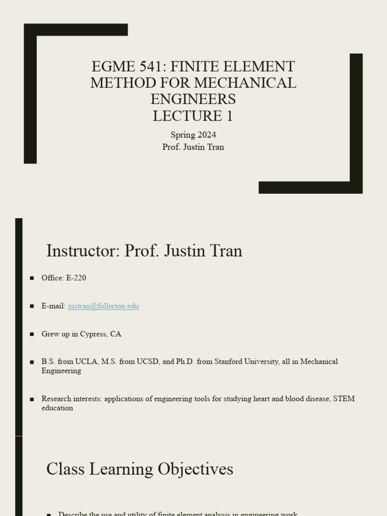 Finite Element Method for ME Students | PDF | Finite Element Method ...