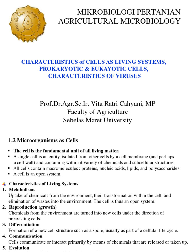 Kul II Characterization of Living System-Vr Cahyani-07092020 | Download ...