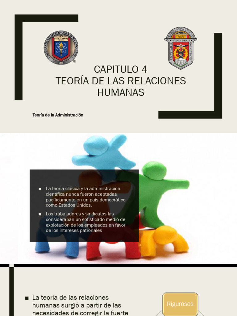 CAPITULO 4 RELACIONES HUMANAS | PDF | Liderazgo | Comportamiento