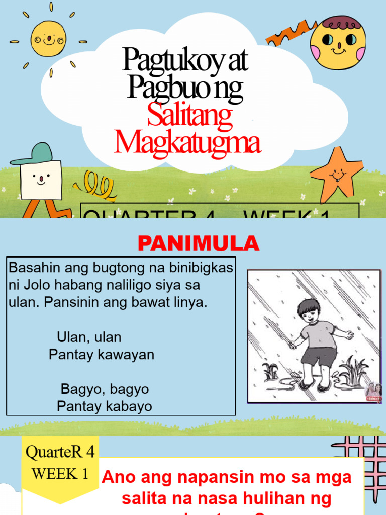 Grade 1 Q4 Week 1 | PDF | Cognition | Brain