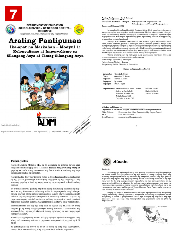 NegOr Q4 AP7 Modyul1 v2 | PDF