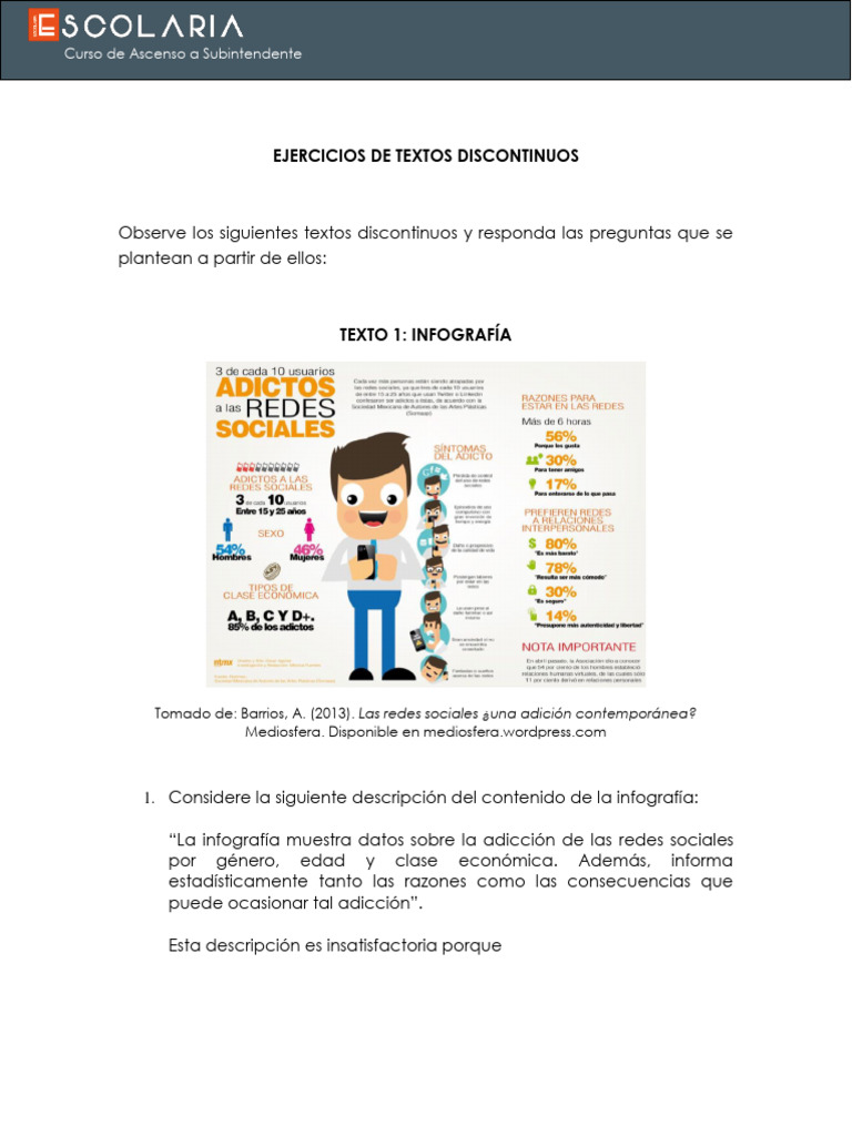 Ejercicios-de-Textos-discontinuos | PDF | Infografia | Información
