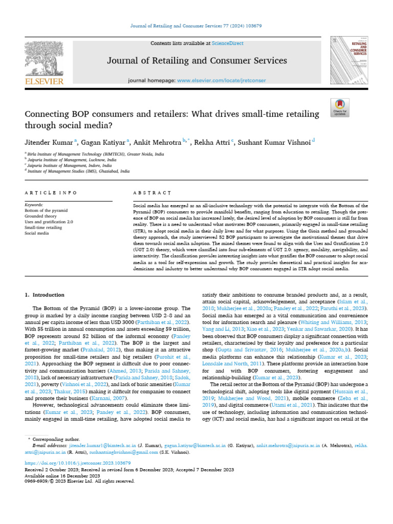 Chapter 2-BOP Consumers | PDF | Social Media | Popular Culture & Media Studies