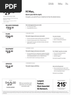 2022 T Mobile Cell Phone Bill Template | PDF