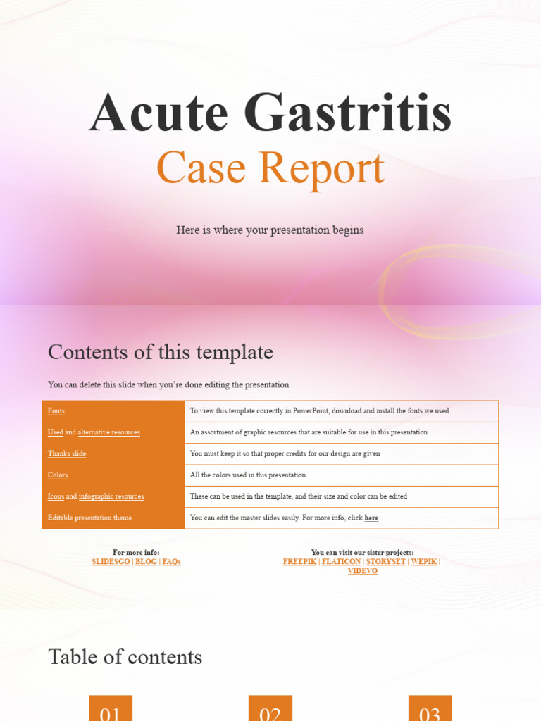 Acute Gastritis Case Report Summary | PDF | Medical Diagnosis | Health Care