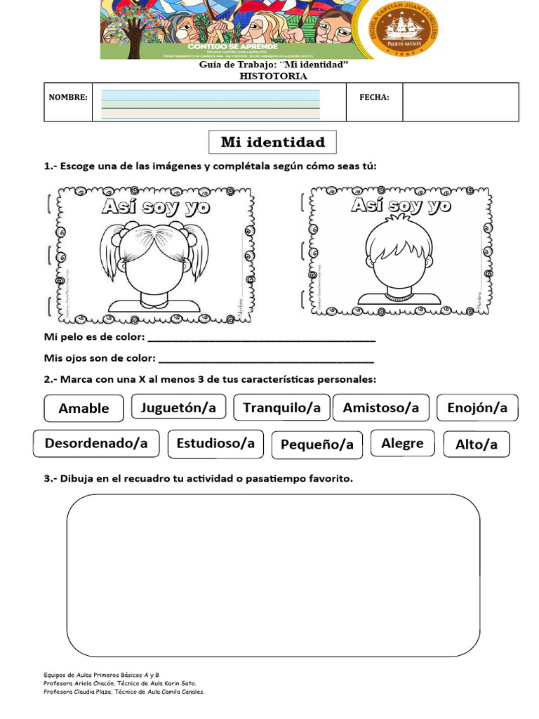 Guía de Identidad Personal para Niños | PDF