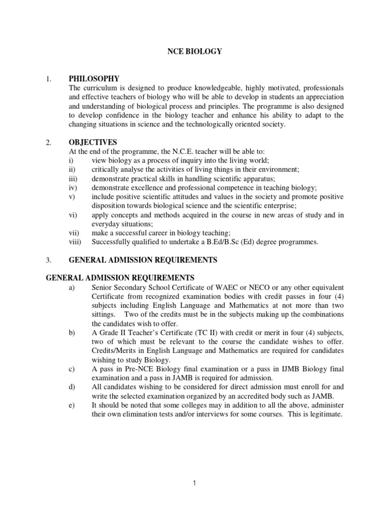 NCE Biology Sciences | PDF | Cell (Biology) | Science