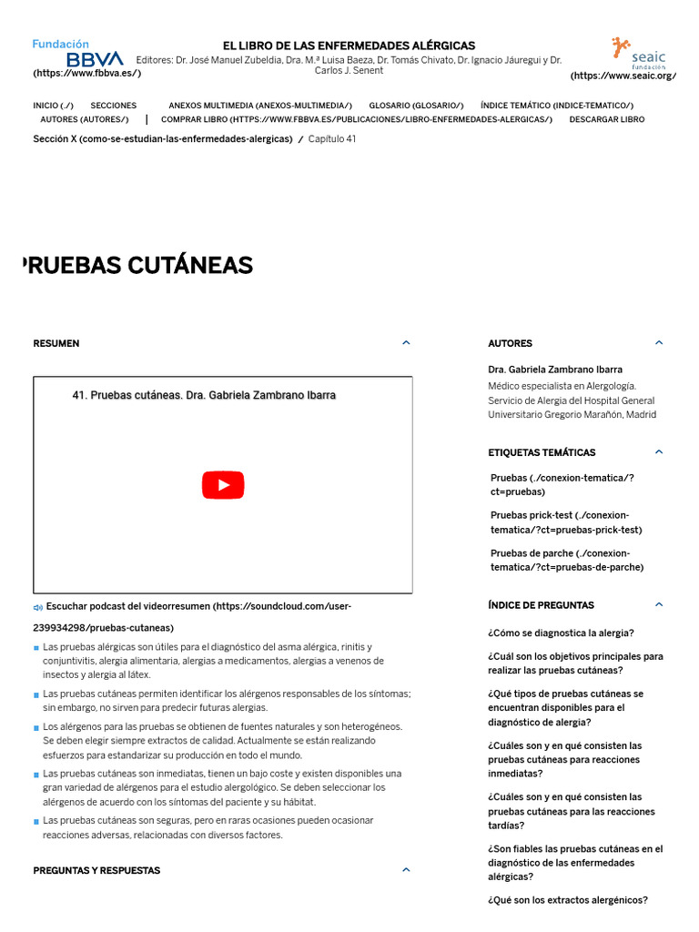 Pruebas Cutáneas - Pruebas Cutáneas - Libro de Las Enfermedades ...