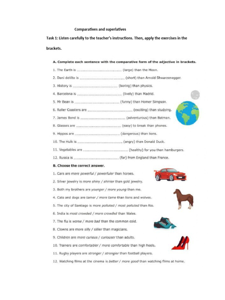 Comparatives and Superlatives | PDF