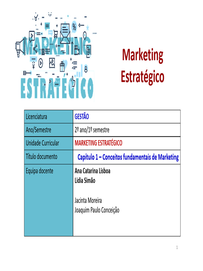 Modulo1 ConceitosFundamentaisMk | PDF | Marketing | Mercado (economia)