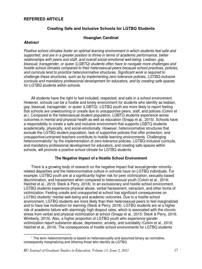 EJ1304398 | PDF | Lgbt | LGBTQIA+ Studies